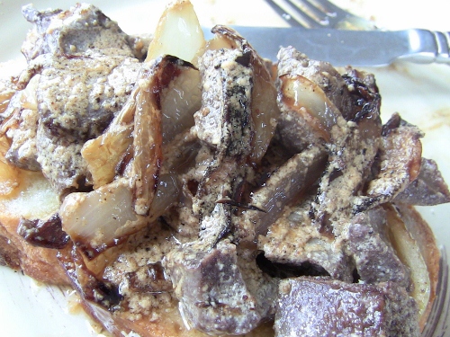 Creamed Pork Spleen on Toast-Recipe | Just another Day on the Farm